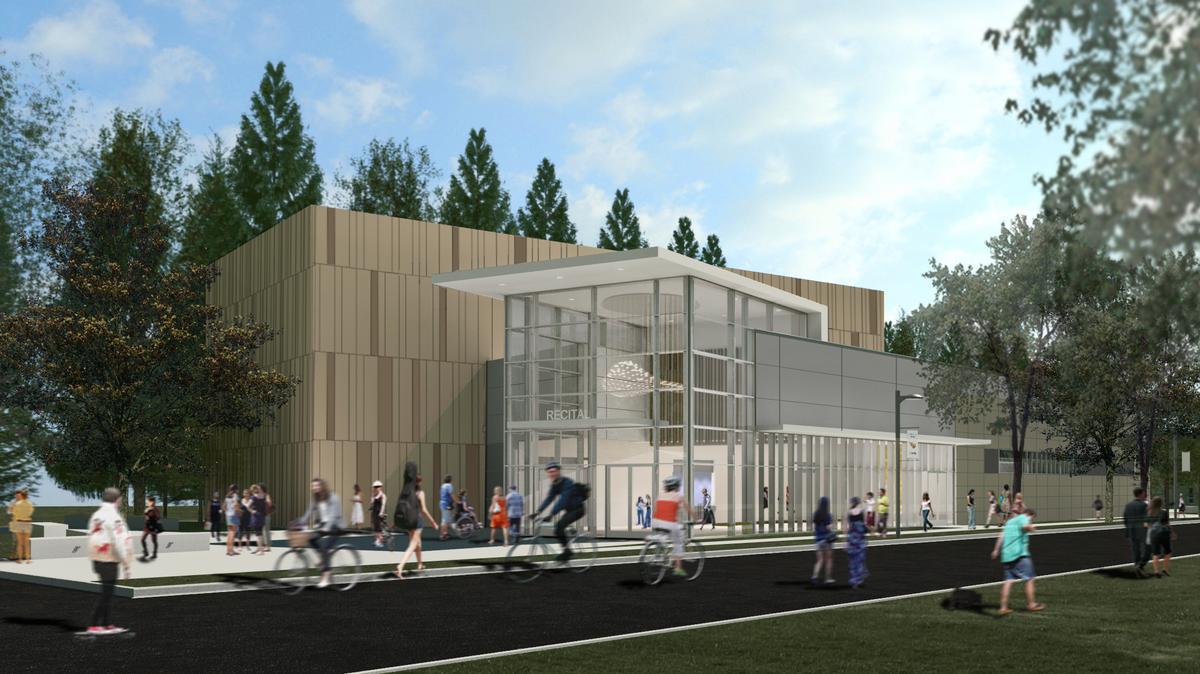 Recital hall under construction at UC Davis - Sacramento Business Journal