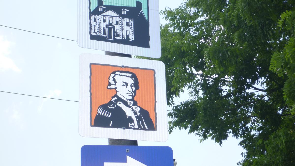 New driving trail signs as a part of the Cumberland County Wayfinding ...