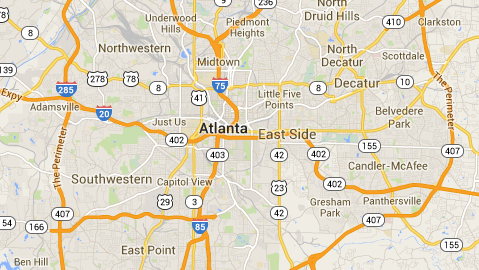 Bad Neighborhood Atlanta Perimeter Map