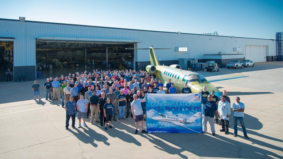 Cessna rolls out first production Citation CJ3+ - Wichita Business Journal