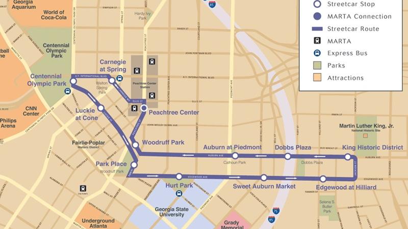 Streetcars roll downtown during day as driver training begins - Atlanta ...