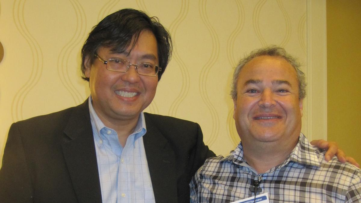 Peter Granat, Vocus' new CEO, and Rick Rudman, its past CEO, give near ...