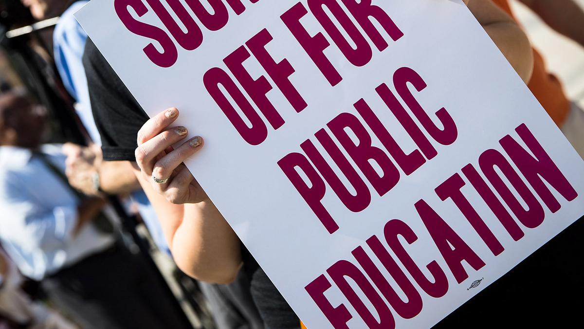 Teachers, families rally at state Capitol to ask for more education ...