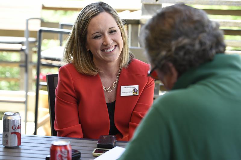 Gallery: Bill Husted talks with Shannon Block of Denver Zoo - Bizwomen