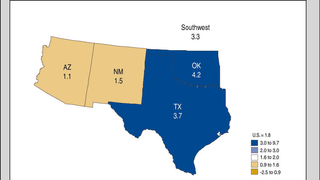 Texas takes eighth for GDP growth in 2013 - Dallas Business Journal