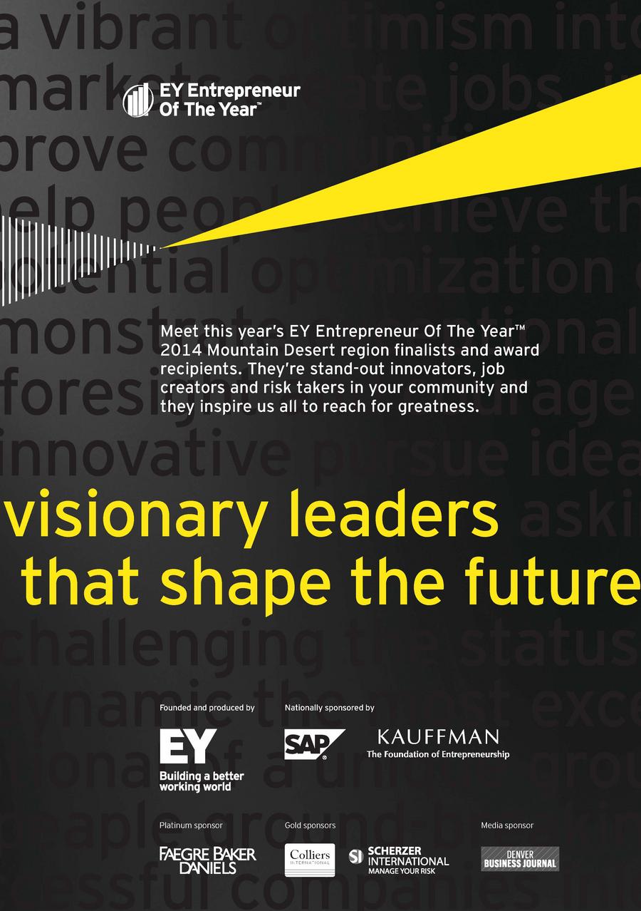 2014 EY Entrepreneur of the Year - Denver Business Journal