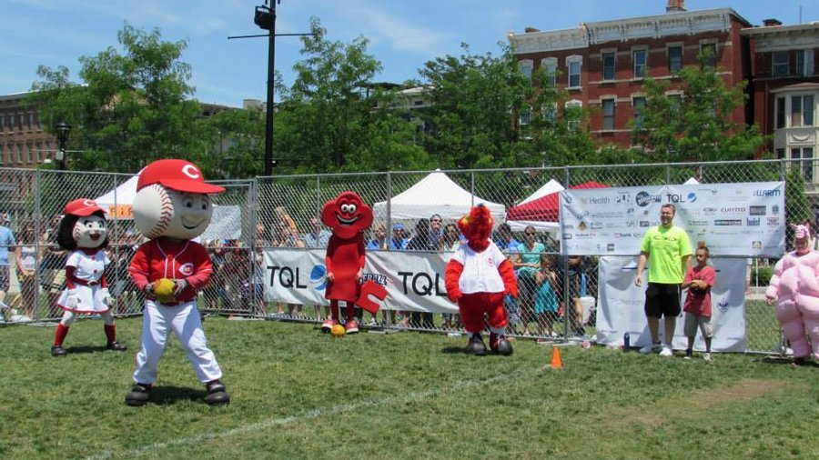 Cincinnati YPs, mascots turn out for biggest ever Dodgeball Challenge ...