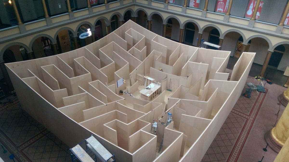 When navigating National Building Museum’s BIG Maze, here’s a hint ...