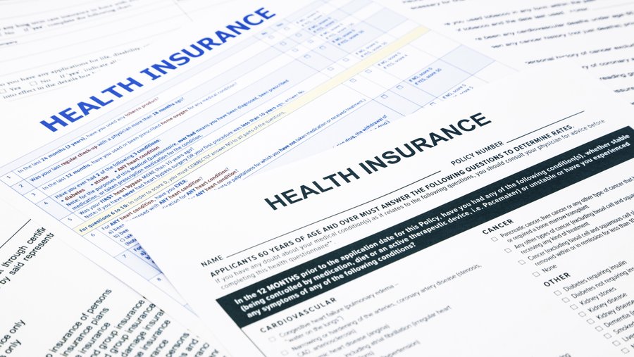 health insurance form coverage thinkstock