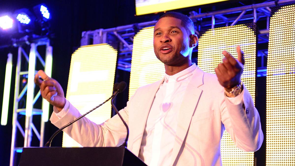 Usher making moves in the recording room and the classroom - Atlanta ...