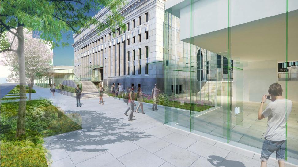 New renderings of Carnegie Library revamp reflect lower profile ...