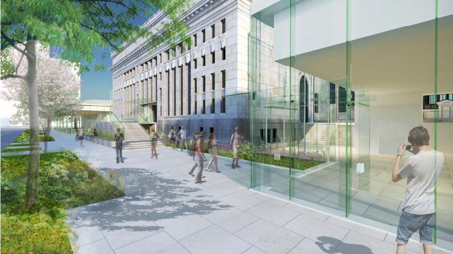 New renderings of Carnegie Library revamp reflect lower profile ...