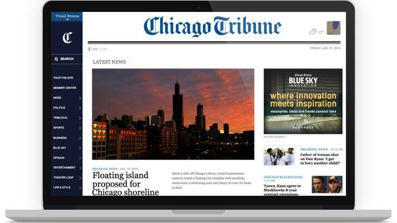 New Chicago Tribune website clear sign of the future of online news biz ...