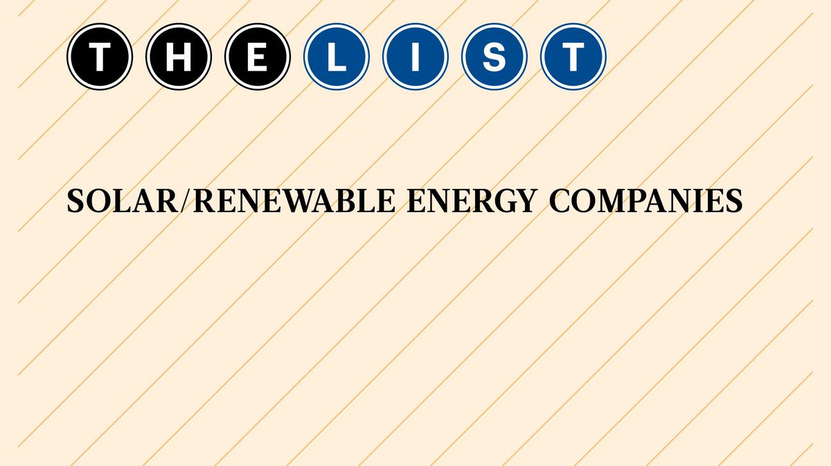 The list: solar/renewable energy companies - Albuquerque Business First