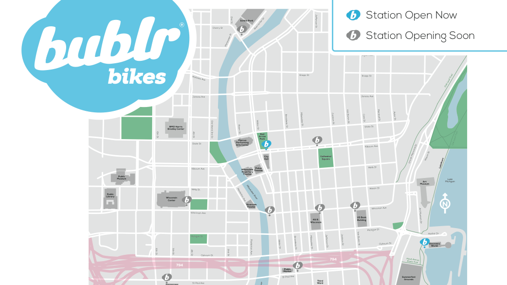 Map: Where will the new Milwaukee Bublr Bikes bike-share stations be ...