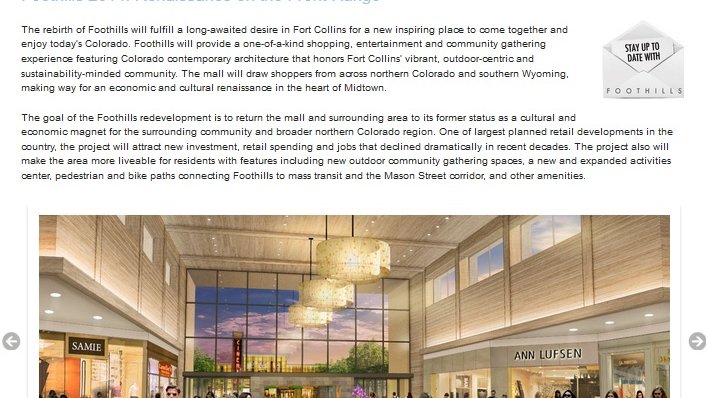 FoothillsMallScreenShot