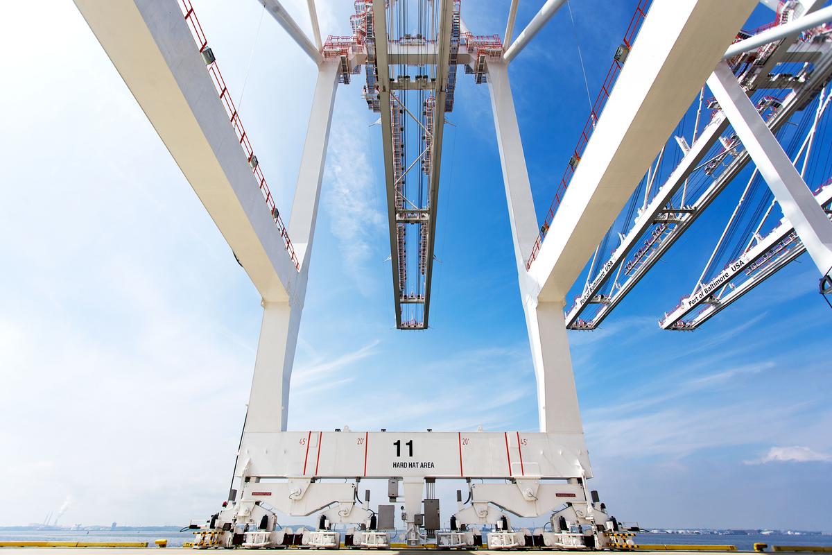Photos: Port of Baltimore unveils massive cranes for Panama Canal ...