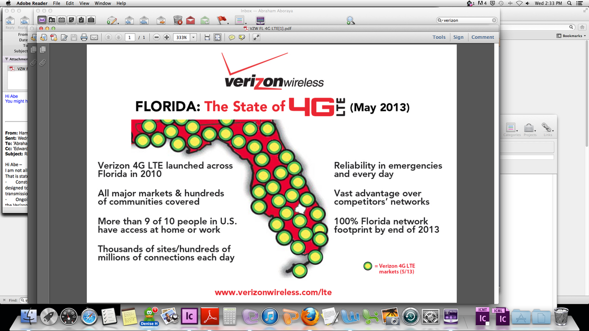 Price tag on Verizon 4G LTE expansions in Florida: $500M - Orlando ...