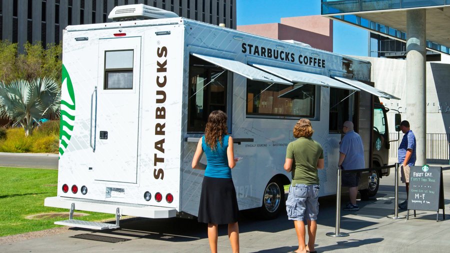 Hey students! Starbucks tests mobile coffee trucks on 3 college ...
