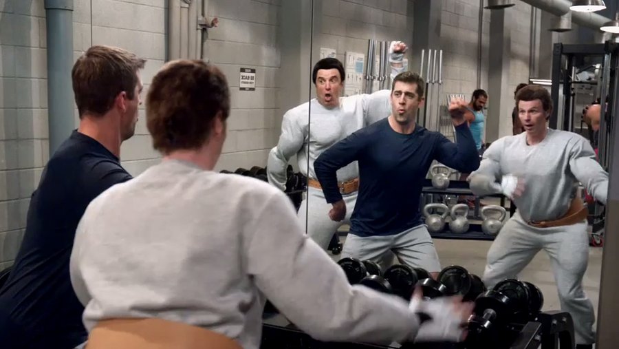 Green Bay Packers QB Aaron Rodgers gets pumped up in new State Farm ...