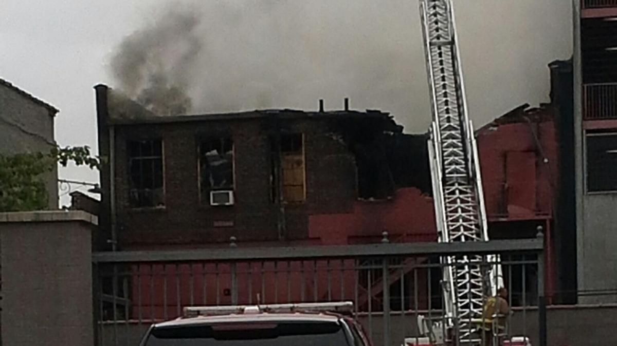 Fire destroyed a building near AutoZone Park in Downtown Memphis ...