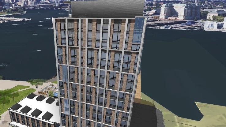 16-story tower on East Boston waterfront wins BRA approval - Boston ...