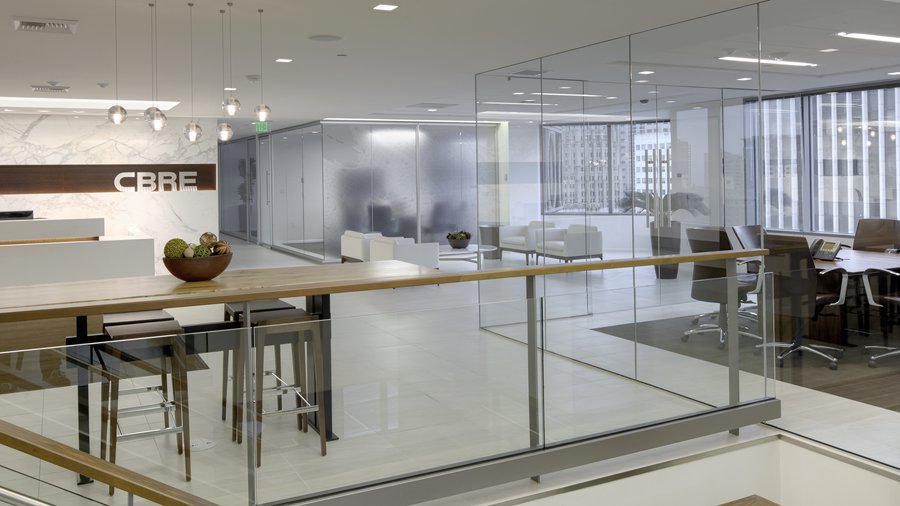Cool Spaces: Inside CBRE Seattle: An office so crisp it looks like 'God ...