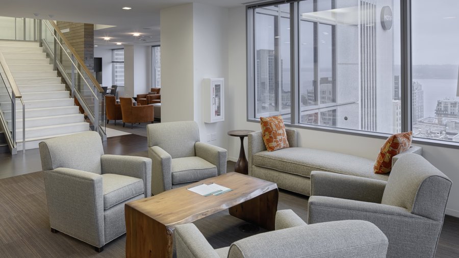 Cool Spaces: Inside CBRE Seattle: An office so crisp it looks like 'God ...