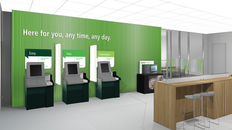 TD Bank Canton Crossing Baltimore Lobby