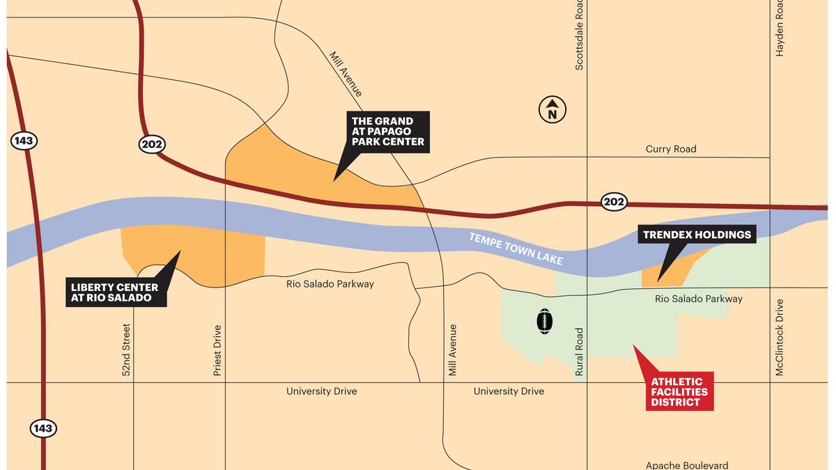 Landlocked Tempe building lakefront skyline - Phoenix Business Journal