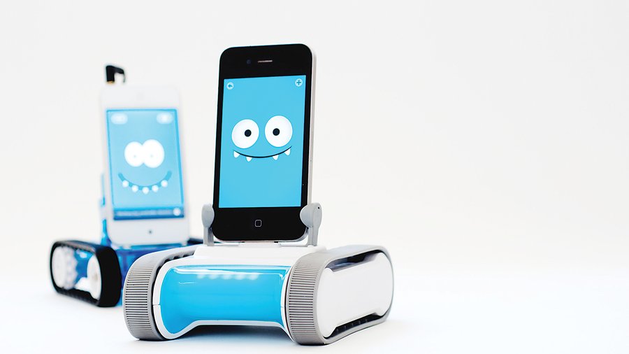 “Romo,” a $150 mobile robot manufactured by Romotive, uses an iPhone ...