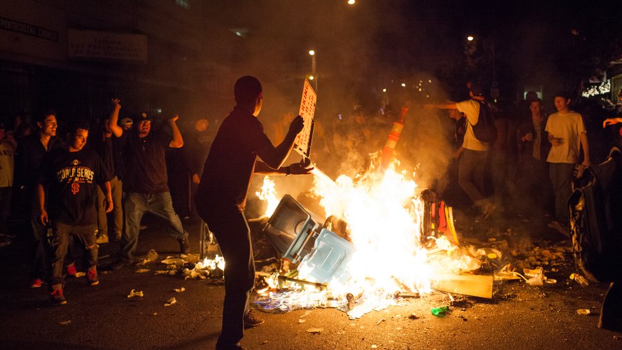 Giants World Series Riot