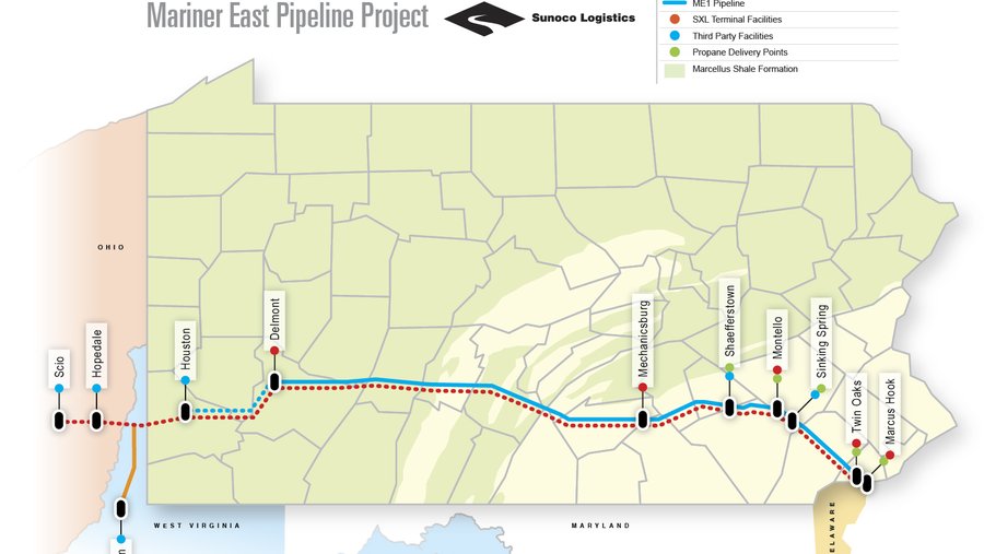 Sunoco Logistics plans second pipeline for Mariner East 2 - Pittsburgh ...