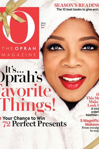 Oprah wears Fabulous-Furs coat on cover of Favorite Things edition of ...