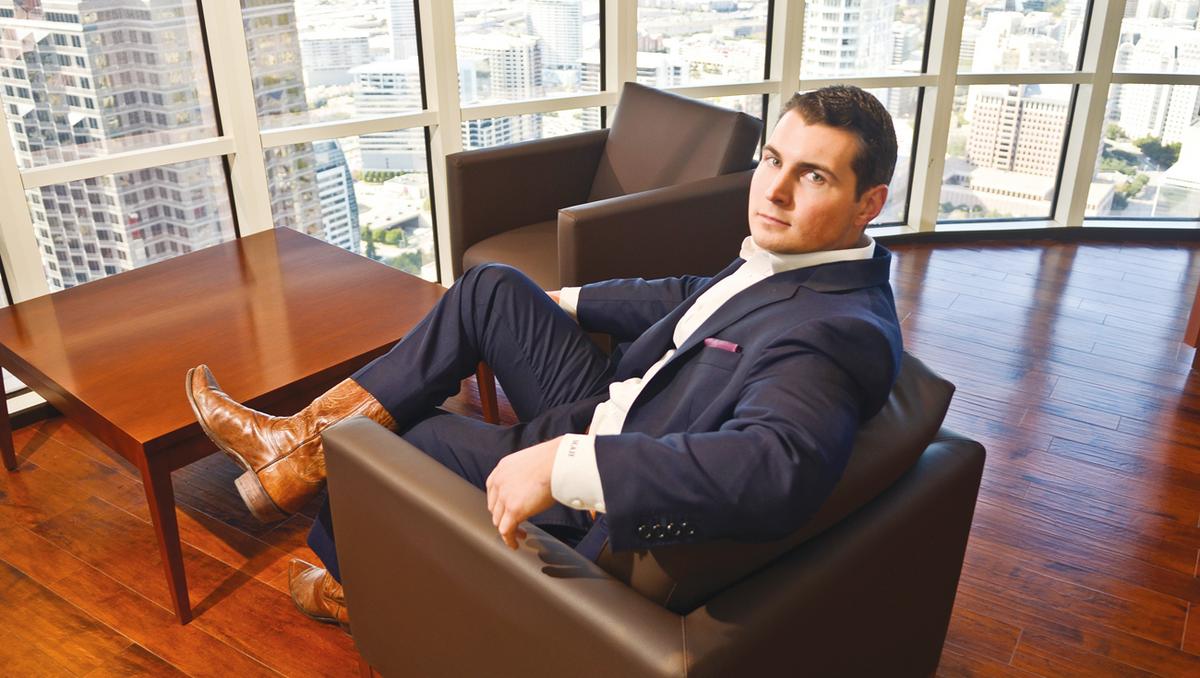 28-year-old Mark Hiduke takes it one well at a time in the oil business ...