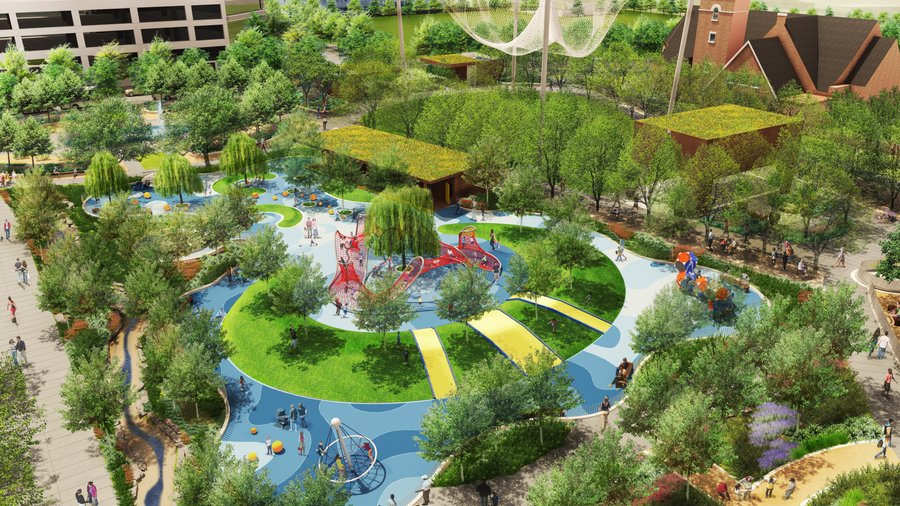 Design of LeBauer Park in downtown Greensboro unveiled by Community ...