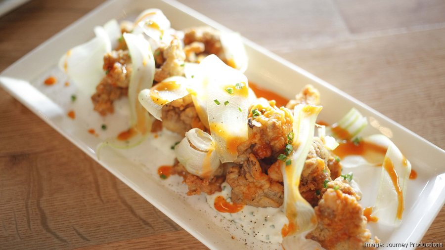 MoxieCrispyChickenLivers HotSauce Celery BlueCheese