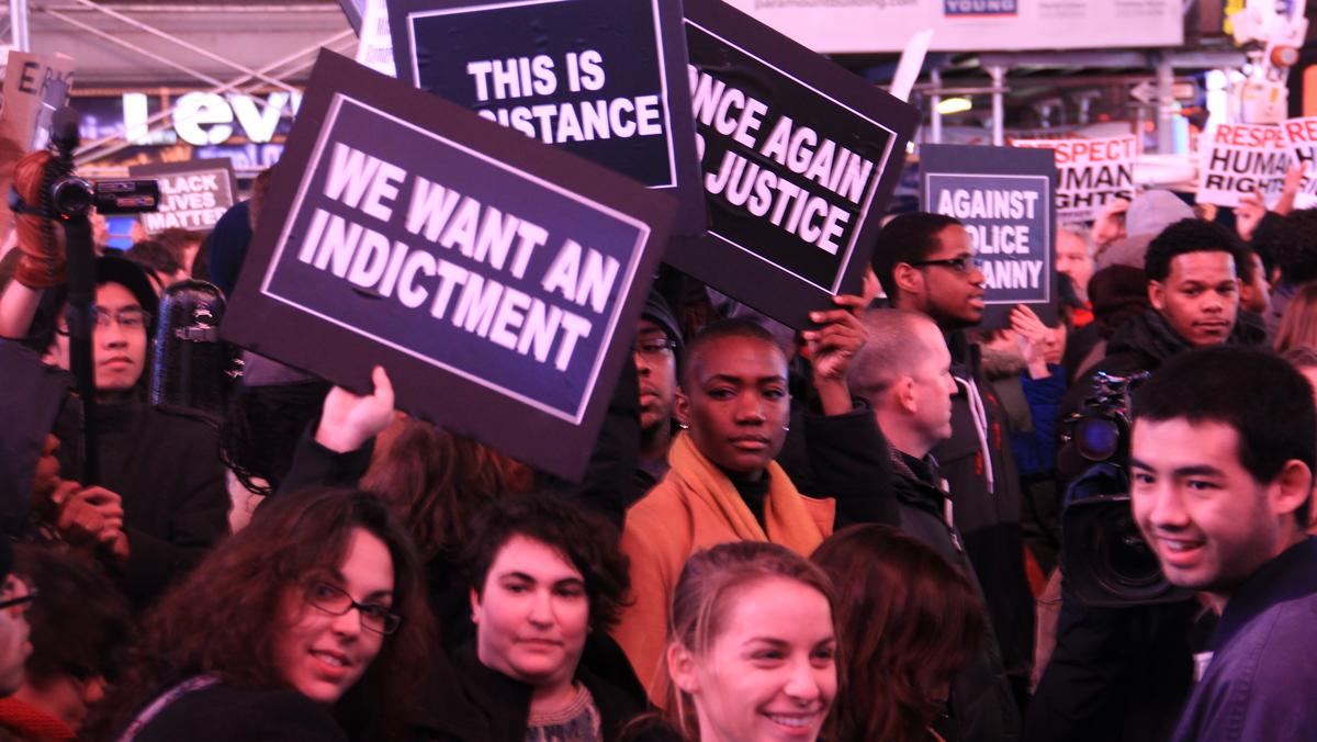 Driver strikes protester in CWE as New York case fuels fresh protests ...