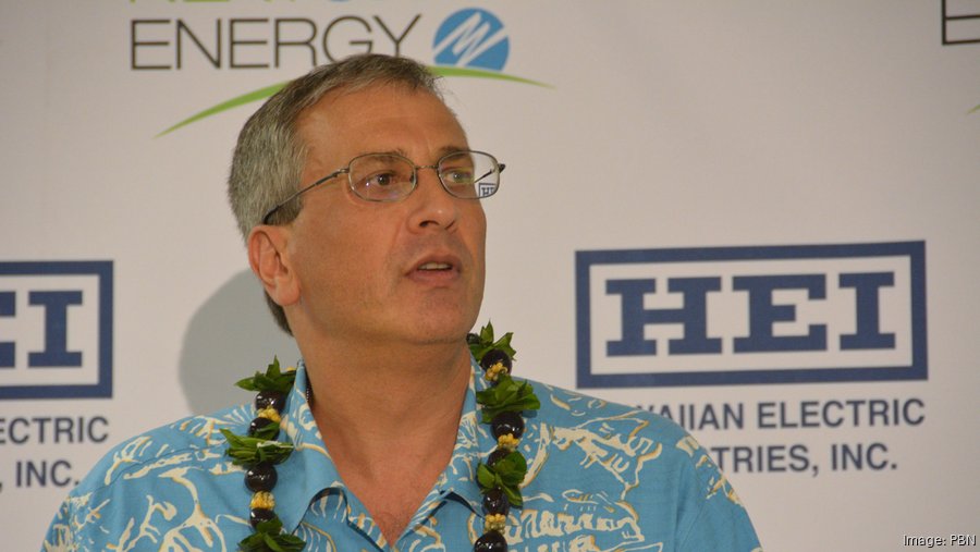 HEI and NextEra Energy Jim Robo podium