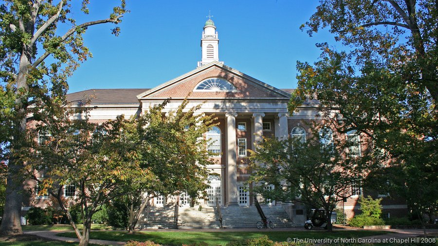 UNC fall 08 campus scenes buildings catalog manning hall