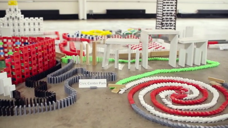 Topple this! Denver's Otten Johnson finds unique way to express holiday ...