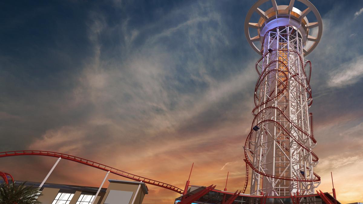 Surf park, South Beach-chic hotel pool, more up Skyplex sleeves ...