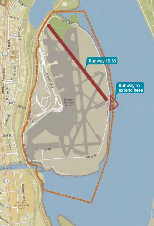 Reagan National runway to be shifted into the Potomac River ...