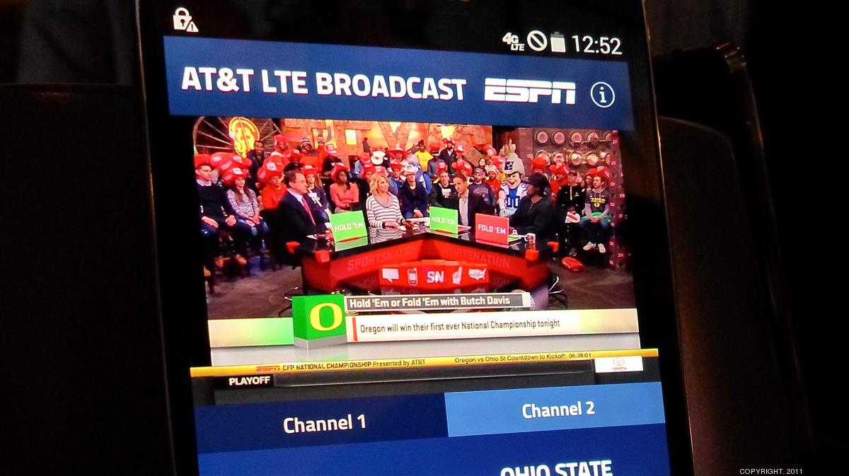 AT&T unveils LTE Broadcast technology at College Football Playoff ...