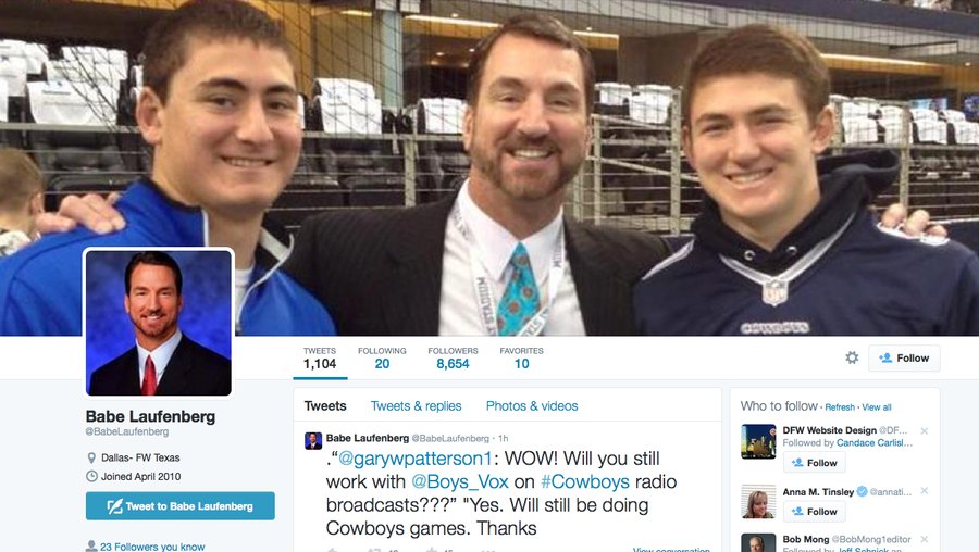 Unable to reach new contract, Babe Laufenberg says he's leaving CBS 11 ...