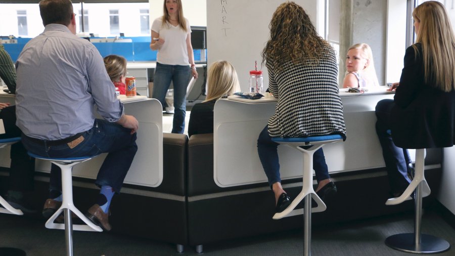 Cool Spaces: Peek inside Smarsh's sleek new 3-story office - Portland ...