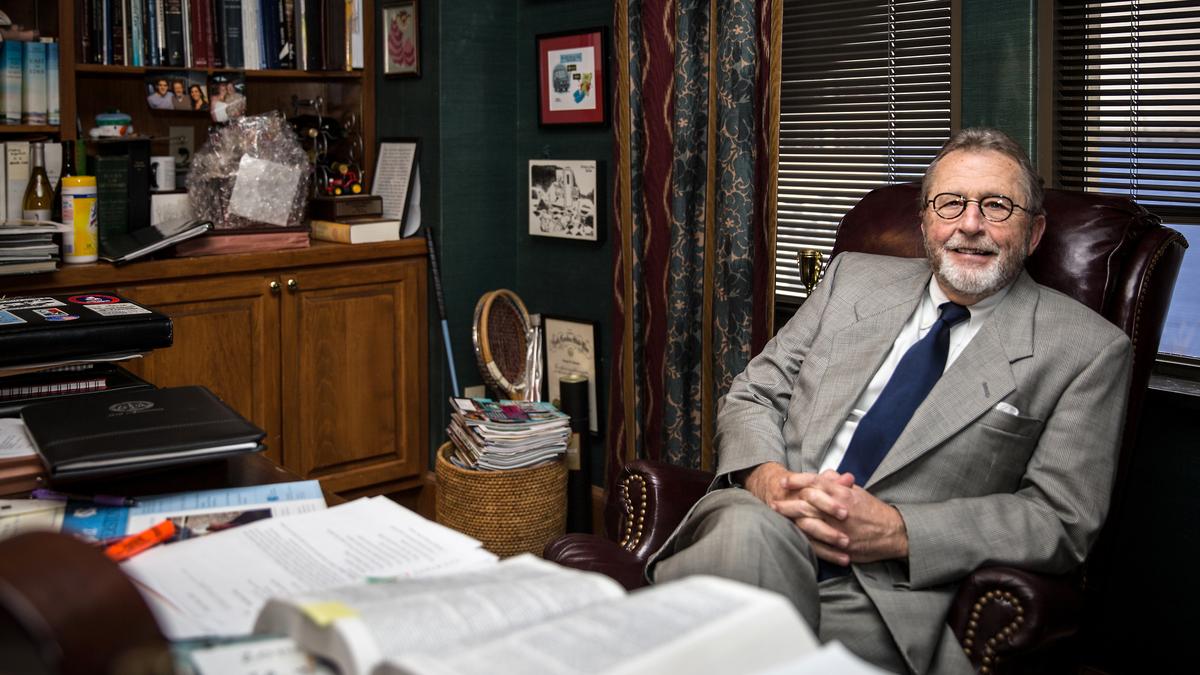 Joe Cheshire, noted Raleigh lawyer poses for a portrait at his downtown ...
