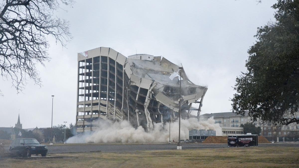 Implosion of N. Cental building clears path for new Sam's Club ...