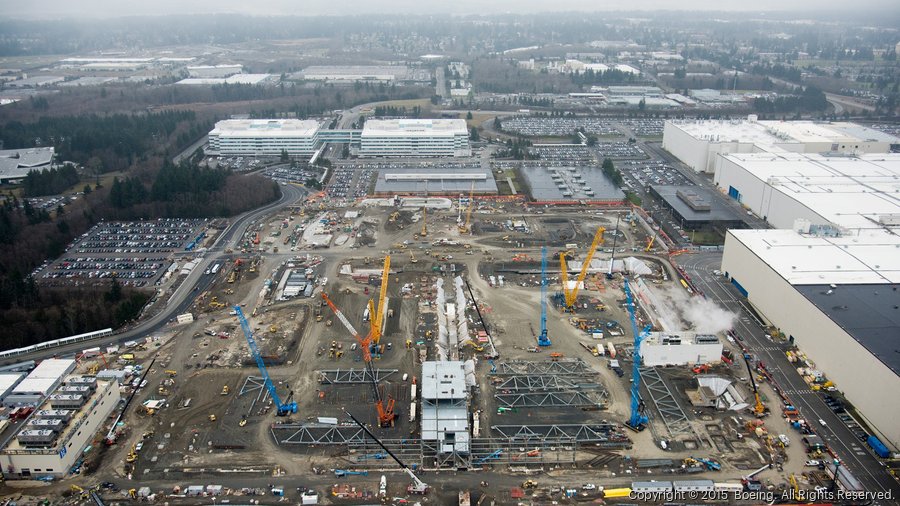 Everett 777X Factory Construction Update 01/27/15