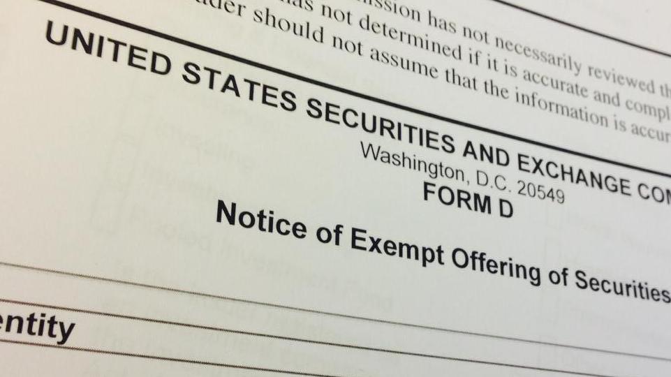Form-D Friday: It's back - Dallas Business Journal